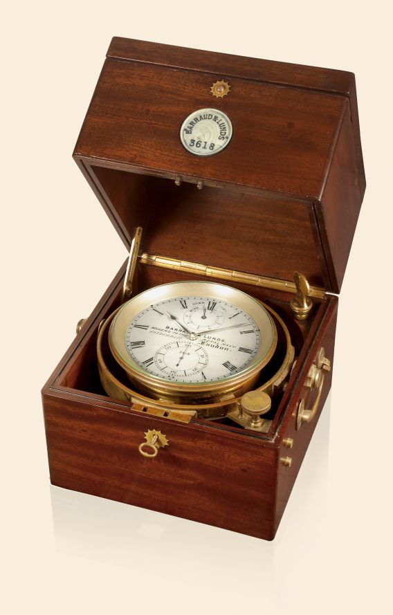 La Cote des Montres : Enchères "8-Day Marine Chronometer" Barraud ...