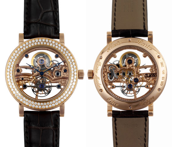La Cote des Montres : Enchères Alexis Garin Tourbillon Squelette ...