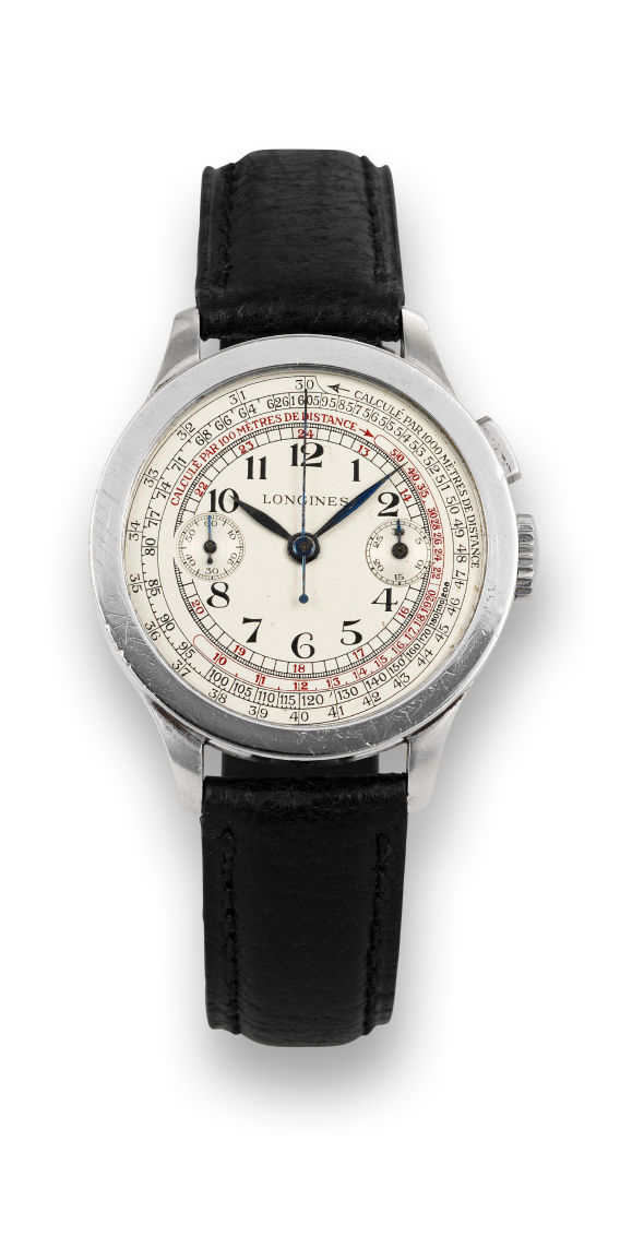 La Cote des Montres : Enchères Longines Staybrite Monopoussoir Caliber ...