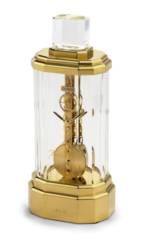 La Cote des Montres : Enchères CORUM FOR BACCARAT CRYSTAL SKELETONIZED ...